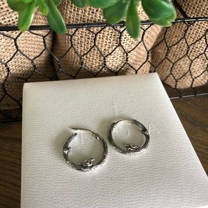 Pandora | Jewelry | Final Salepandora Spring Bird Hoop Earrings | Poshmark